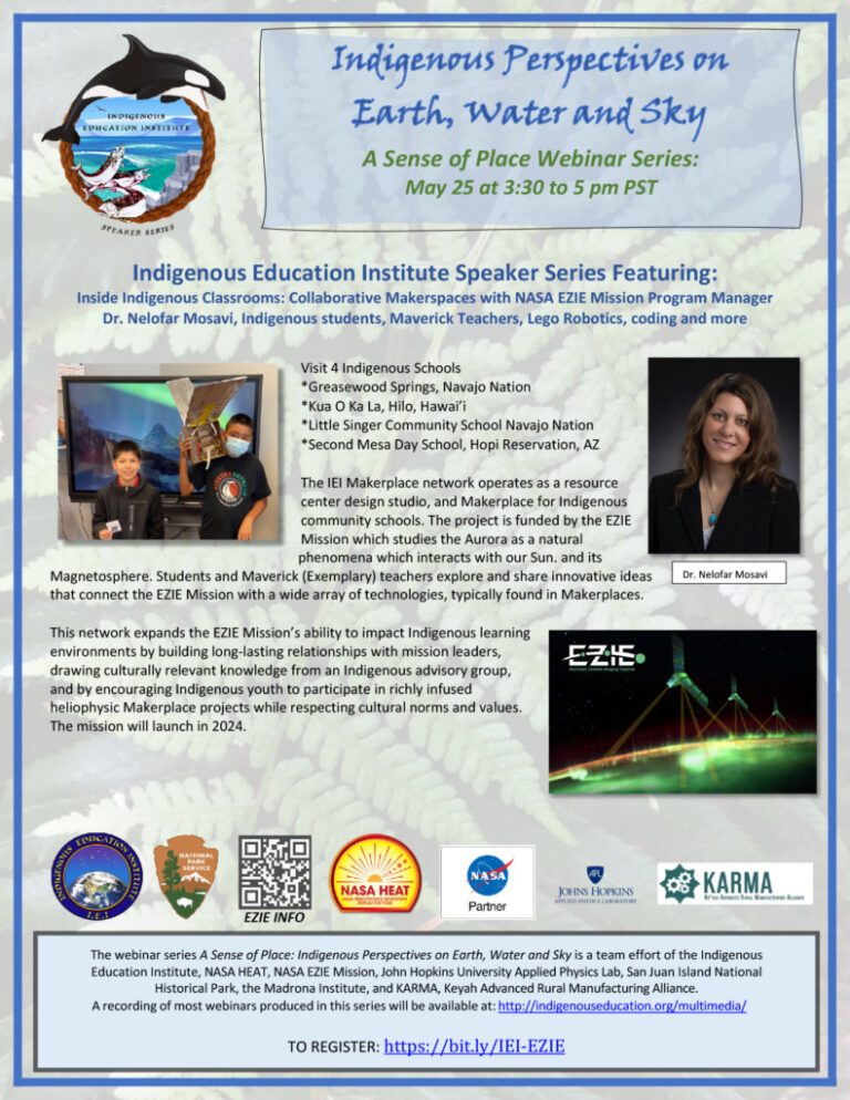 Sense of Place Webinar Series: Indigenous Perspectives of Earth, Water ...